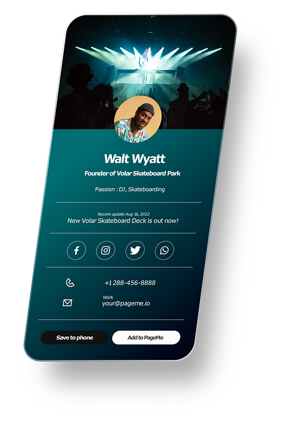 PageMe digital profiles for individuals and businesses. Your digital ...